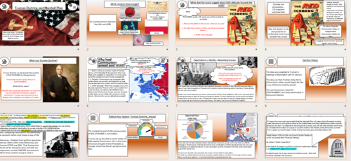 Marshall Plan and Truman Doctrine | Teaching Resources