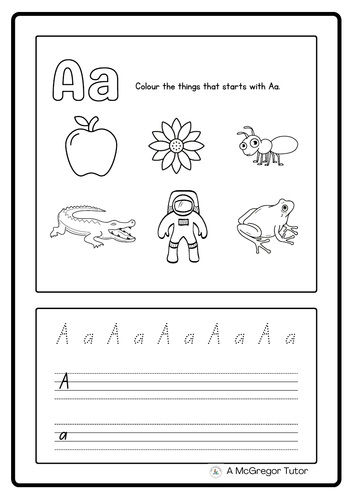 26 Printable Alphabet Letter Sounds Worksheets |Preschool Phonics ...