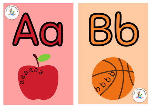 ABC Flash Cards, Educational Cards, A-Z Cards, Learn ABCs, Alphabet ...