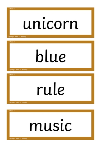 Little Wandle Year 1 Spring 1 Daily Flashcards | Teaching Resources