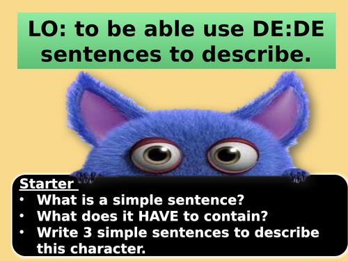 Alan Peat’s DE:DE Sentences - Complete Lesson | Teaching Resources