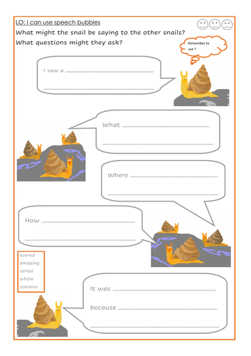 Snail and the Whale unit of work KS1 | Teaching Resources