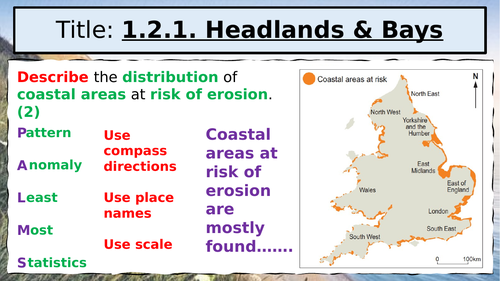 WJEC GCSE Theme 1: L4: Coastal Landscapes – Headlands & Bays | Teaching ...