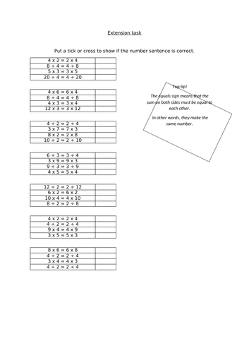 Number Facts and Families Worksheet | Teaching Resources