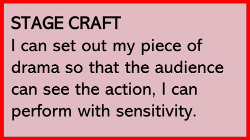 Drama Assessment criteria and target-setting for KS2 | Teaching Resources
