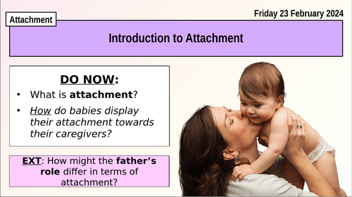 A-Level Psychology - INTRODUCTION TO ATTACHMENT [Attachment Topic ...