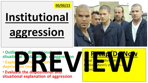 Institutional aggression - AQA A Level Psychology (Aggression ...