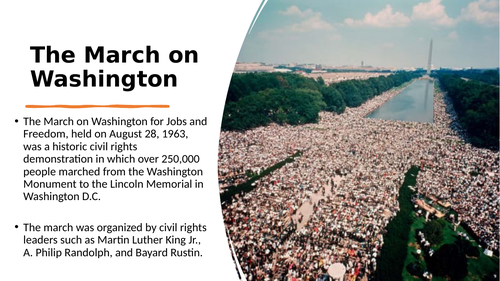 Civil Rights Movement: Selma to Montgomery and the March on Washington ...