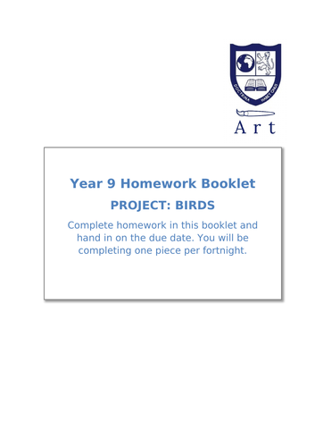 Art homework booklets | Teaching Resources