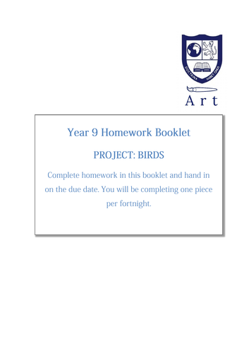 Art homework booklets | Teaching Resources