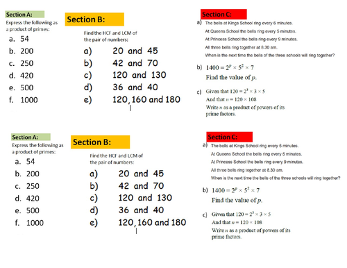 Prime Factorisation | Teaching Resources Prime Factorisation | Teaching Resources