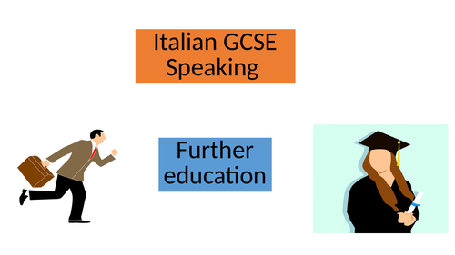 Italian GCSE speaking - School/ Further education | Teaching Resources