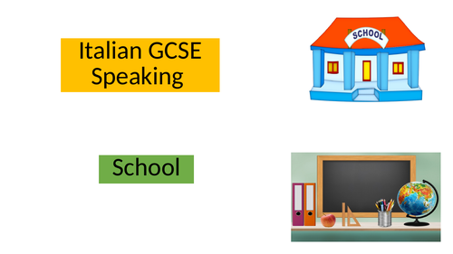 Italian GCSE Speaking bundle | Teaching Resources