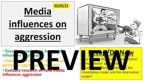 Media influences on aggression - AQA A Level Psychology (Aggression ...