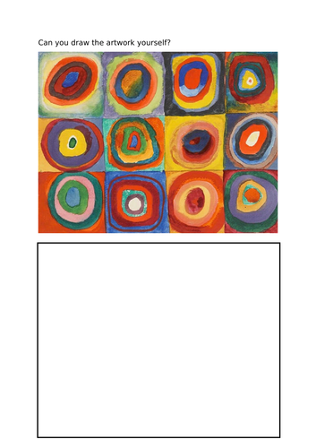 Copying Art Work Activity Teaching Resources