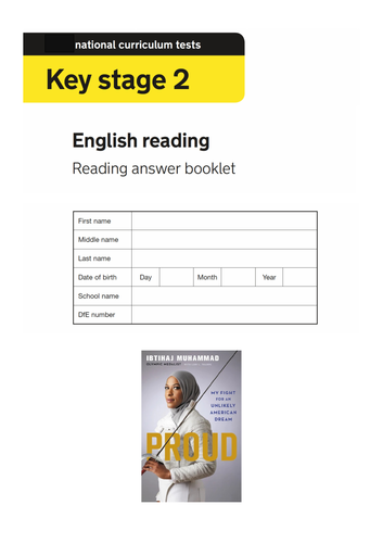 SATs style reading questions Proud Ibtihaj Muhammad | Teaching Resources