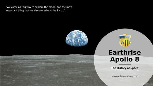 Space Race - Earthrise Apollo 8 | Teaching Resources