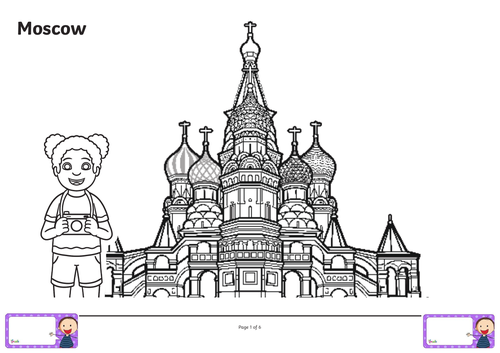 Around The World Colouring Pages | Teaching Resources