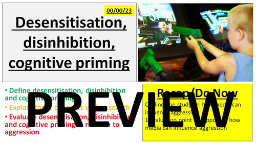 Desensitisation, disinhibition, cognitive priming - AQA A Level ...