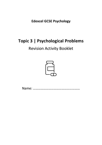 Psychological Problems | Revision activity booklet | Edexcel GCSE ... Psychological Problems | Revision activity booklet | Edexcel GCSE ...