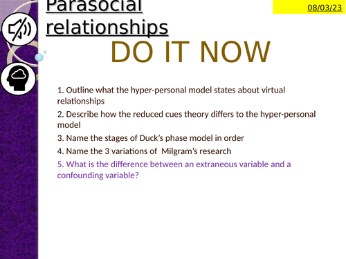 *RELATIONSHIPS WHOLE TOPIC AQA PSYCHOLOGY PAPER 3* | Teaching Resources