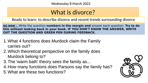 AQA GCSE Sociology Family FULL UNIT | Teaching Resources