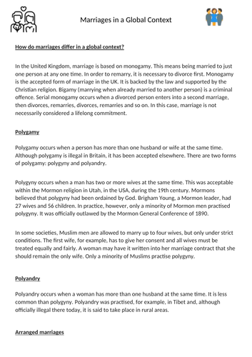 AQA GCSE Sociology Family FULL UNIT | Teaching Resources