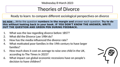 AQA GCSE Sociology Family FULL UNIT | Teaching Resources