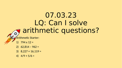 Maths Arithmetic Lesson Bundle | Teaching Resources