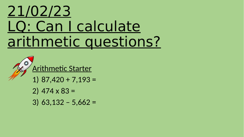 Maths Arithmetic Lesson Bundle | Teaching Resources