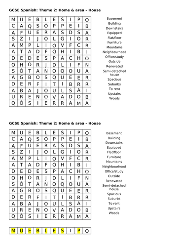 GCSE Spanish word searches Modules 5-8 | Teaching Resources