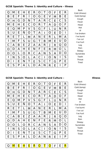 GCSE Spanish word searches Modules 5-8 | Teaching Resources
