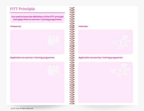 AQA GCSE PE: Revision Worksheets - FITT Principle | Teaching Resources