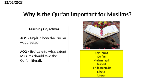 The Qur'an | Teaching Resources