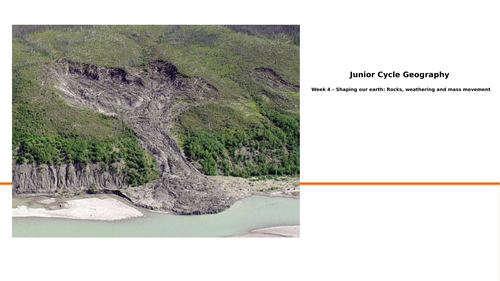 Junior Cycle Geography: Rocks, weathering and mass movement PowerPoint ...