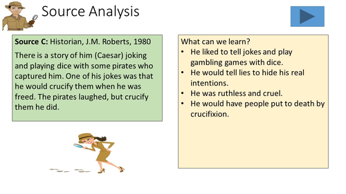 Source Analysis: What type of leader was Julius Caesar? | Teaching ...