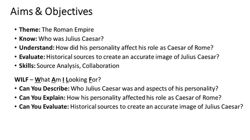 Source Analysis: What type of leader was Julius Caesar? | Teaching ...