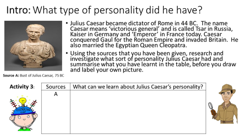 Source Analysis: What type of leader was Julius Caesar? | Teaching ...