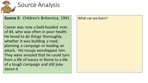 Source Analysis: What type of leader was Julius Caesar? | Teaching ...
