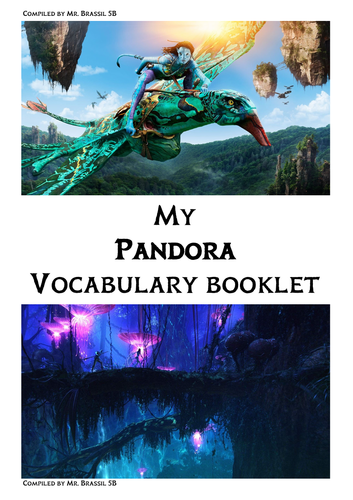 Pandora - Avatar - Vocabulary booklet. | Teaching Resources