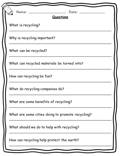 Earth Day / Environment - 5 Reading Comprehensions: pollution, water ...