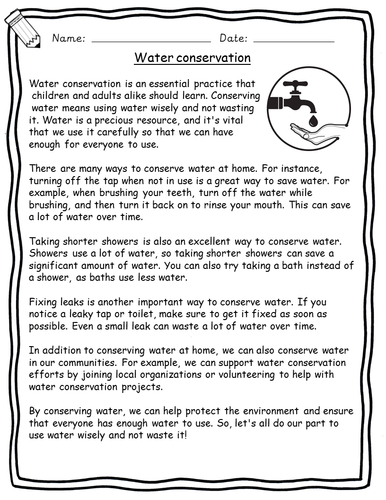 Earth Day / Environment - 5 Reading Comprehensions: pollution, water ...