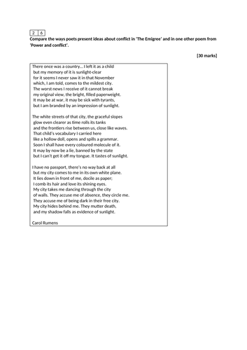 Power and conflict poetry revision - structuring an academic essay ...