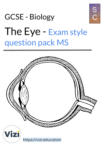 GCSE - Biology - The Eye - workbook and exam question pack | Teaching ...