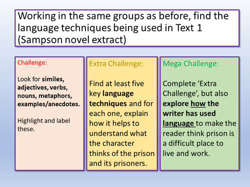 Edexcel English Language 2.0 Paper 2 Q2 | Teaching Resources