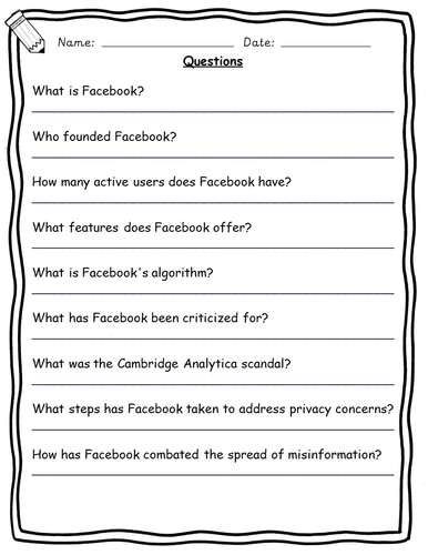 6 Social Media Reading Comprehensions TikTok Facebook Twitter Instagram ...