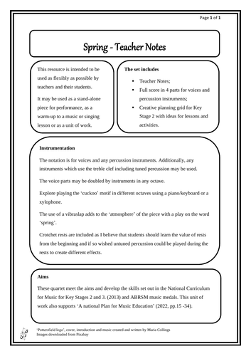 Spring | Teaching Resources