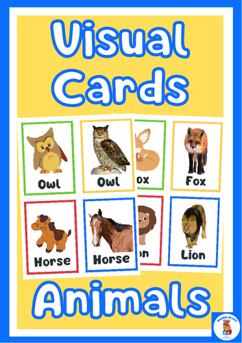 Visual Animal Matching Cards. Gestalt Language. Autism. Speech Therapy ...