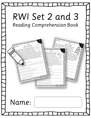 RWI Reading Comprehension Book for Set 2 and Set 3 phonics sounds ...
