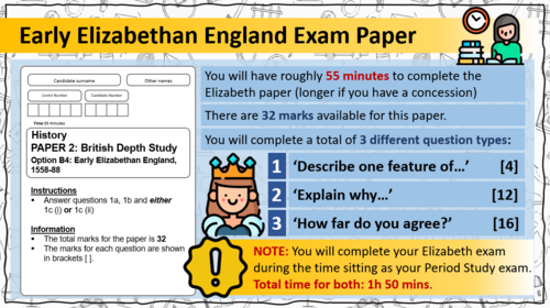 Early Elizabethan England Revision - Exam Technique & Past GCSE ...